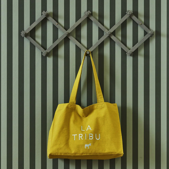 Tote bag Tribu Olive Jaune Sylvie Thiriez - Cosy Maison
