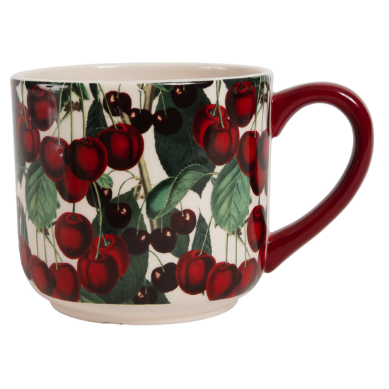 Tasse,maug,tasse haute,cerise,nature,friut,dej,comptoir,comptoir de ...