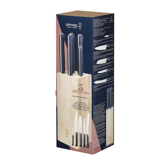 Bloc de 5 couteaux de cuisine Opinel Intempora - Cosy Maison